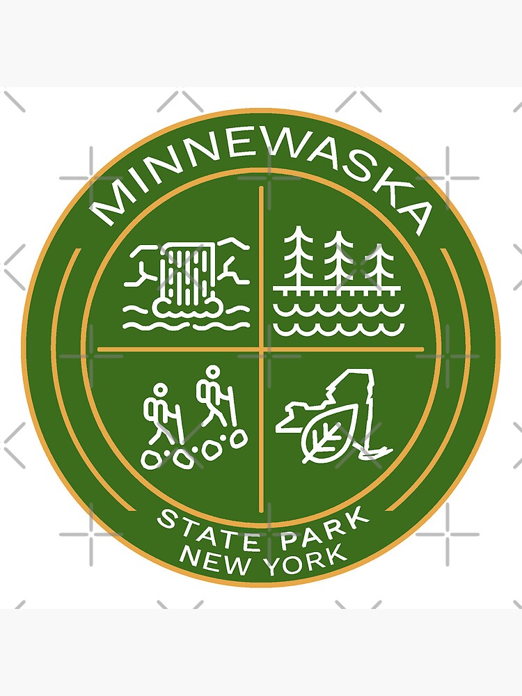 "Minnewaska State Park Heraldic Logo" Art Print for Sale by VanyaKar ...