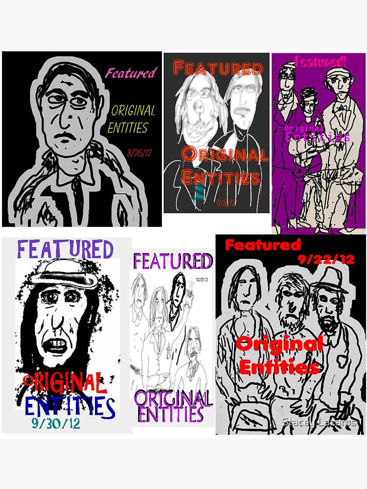 "Original Entities Feature Banner Collection Collage #6" Sticker for ...