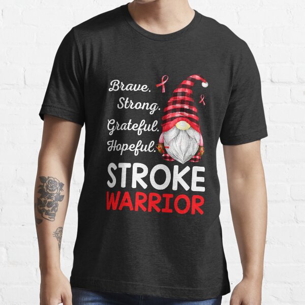 "Stroke Warrior Stroke Survivor Red Awareness Ribbon" T-shirt for Sale ...
