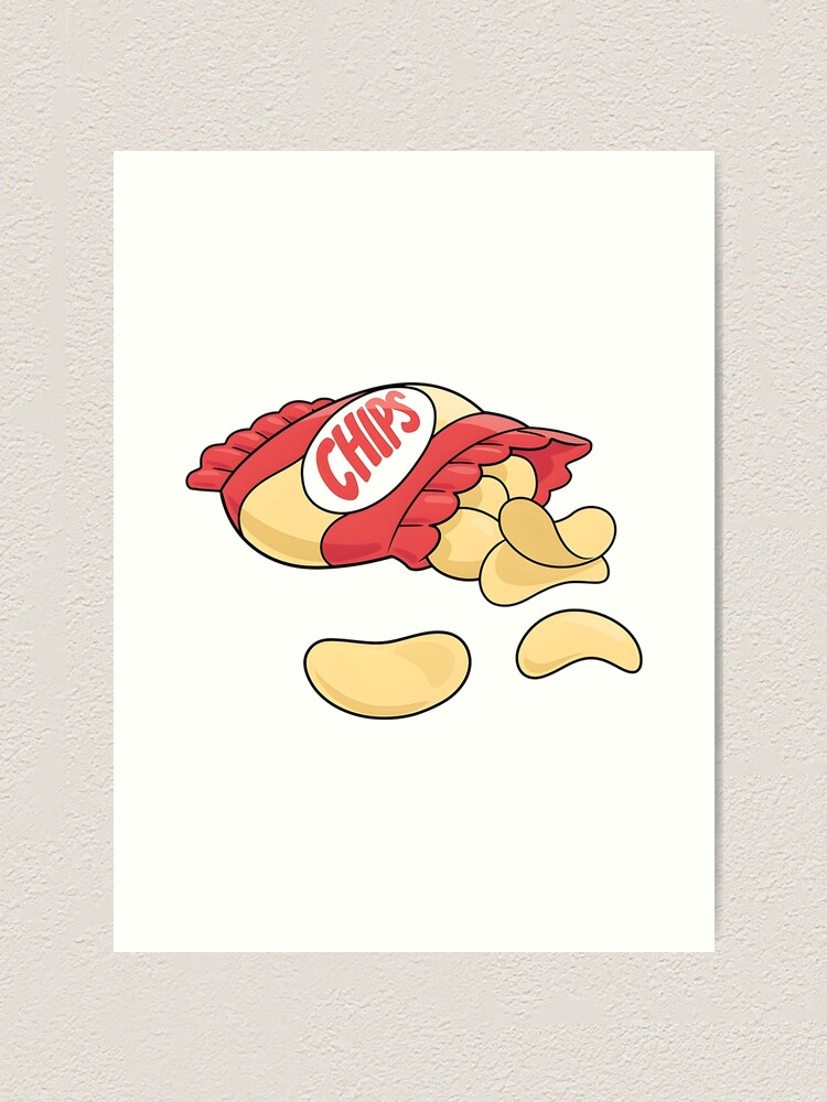 "How to Draw Potato Chips Really Easy Drawing Tutorial in 2022" Art ...