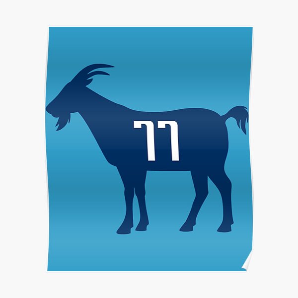 "DAL GOAT - 77 - light blue " Poster for Sale by MarCheshier | Redbubble
