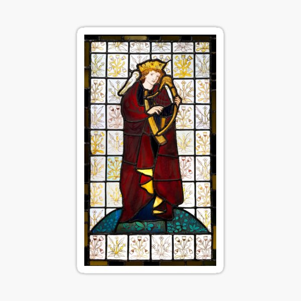 "King David the Poet | Sir Edward Burne-Jones | 1863" Sticker for Sale ...