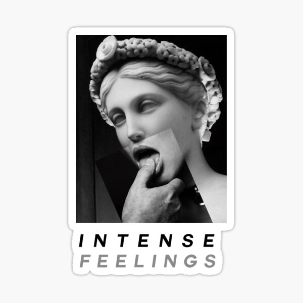 "Intense Feelings - Aesthetic Tumblr Grunge" Sticker for Sale by ...