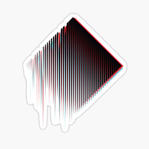 "3D Minimal Techno Chaos. Modern Art." Sticker for Sale by hypnotzd ...