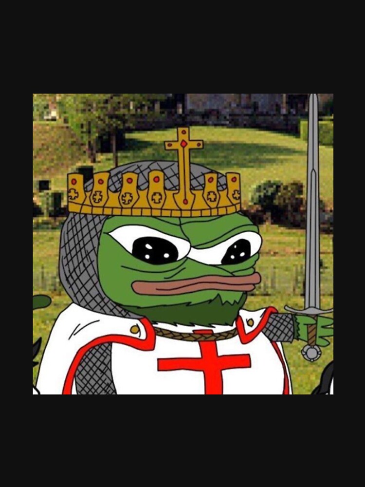 "Crusader Pepe funny meme" Essential T-Shirt for Sale by TAYLORRUOFF ...