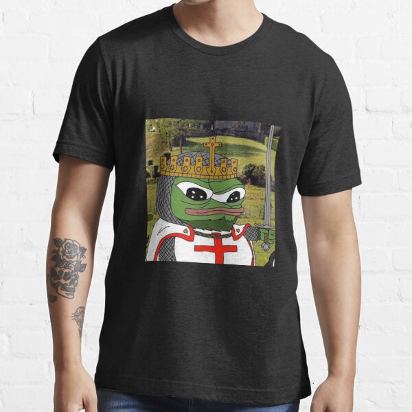 "Crusader Pepe funny meme" Essential T-Shirt for Sale by TAYLORRUOFF ...
