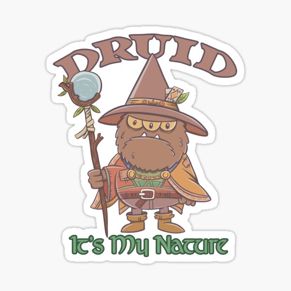 "rpg druid class" Sticker for Sale by ImaginarStore | Redbubble