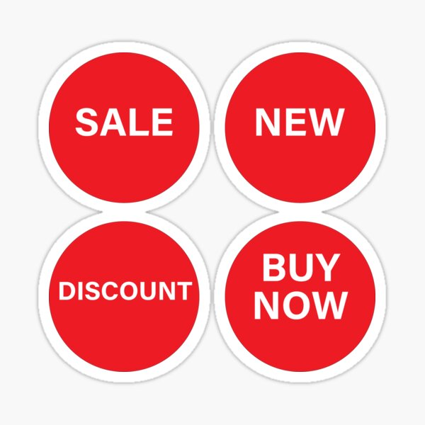 "Round Red Stickers x 4" Sticker for Sale by peterscarfo | Redbubble