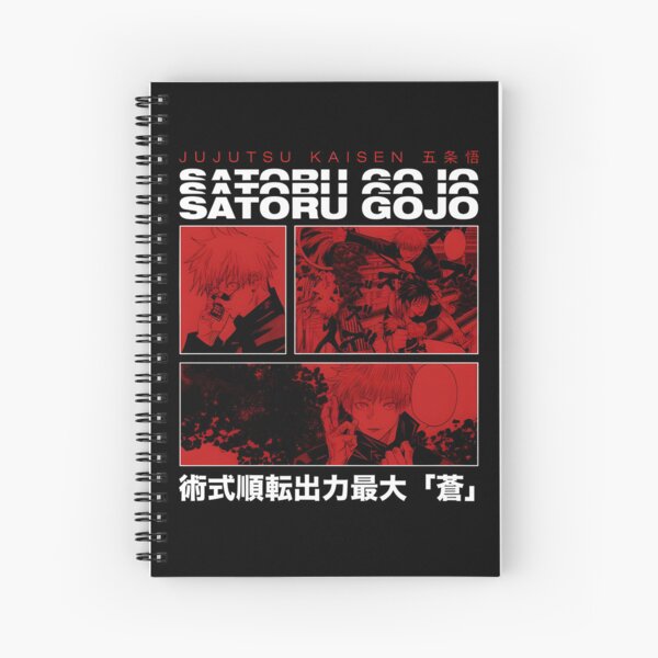 "JUJUTSU KAISEN'S SATORU GOJO" Spiral Notebook for Sale by NicolaNeff ...