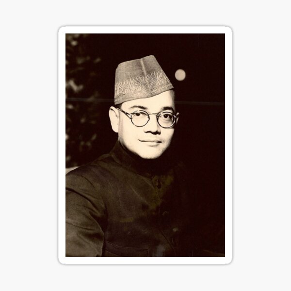 "Netaji Subhash Chandra Bose " Sticker for Sale by asokclick | Redbubble