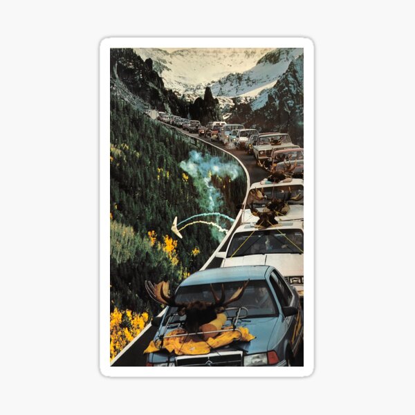 "Woodstock '69" Sticker for Sale by pepper-collage | Redbubble