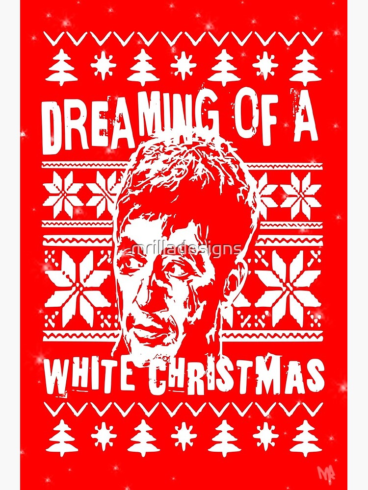 "Scarface christmas card white christmas funny" Greeting Card for Sale ...