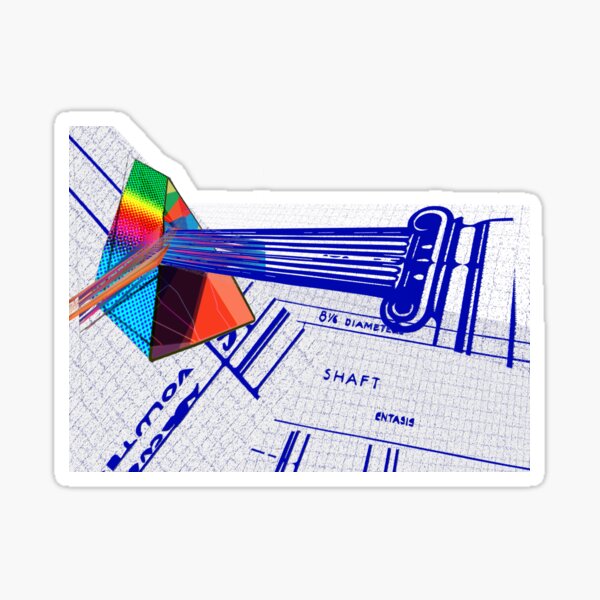 "Column Color Prism" Sticker for Sale by TriForceDesign | Redbubble