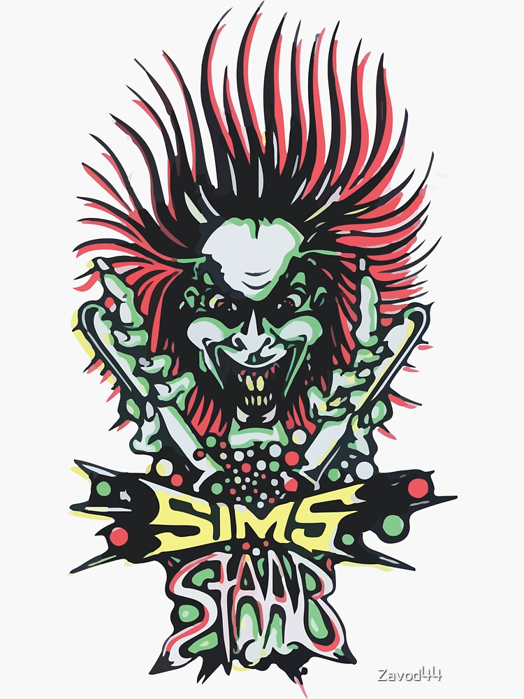 "Sims Staab Skateboard" Sticker for Sale by Zavod44 | Redbubble