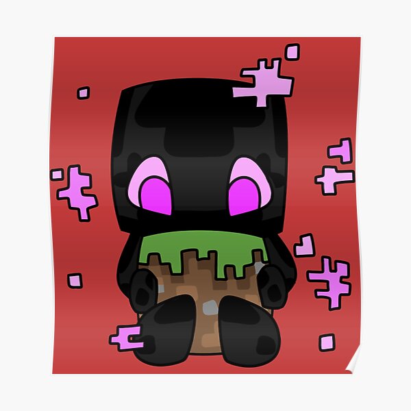 "Minecraft Enderman" Poster for Sale by SisterBecker | Redbubble