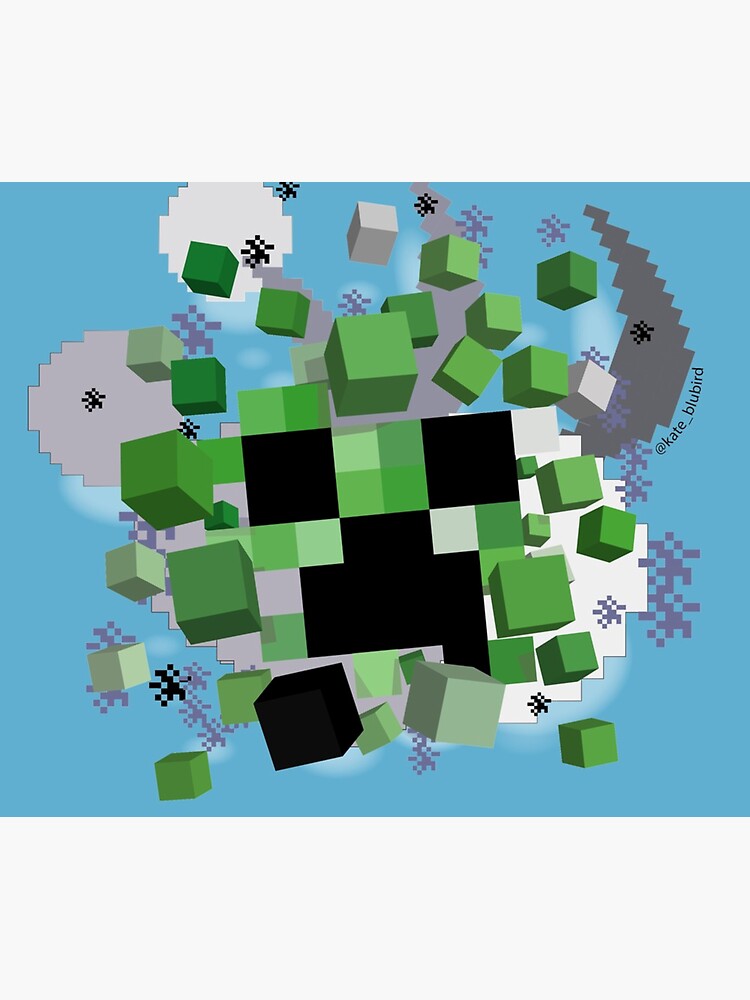 "Minecraft exploding Creeper" Sticker for Sale by SisterBecker | Redbubble