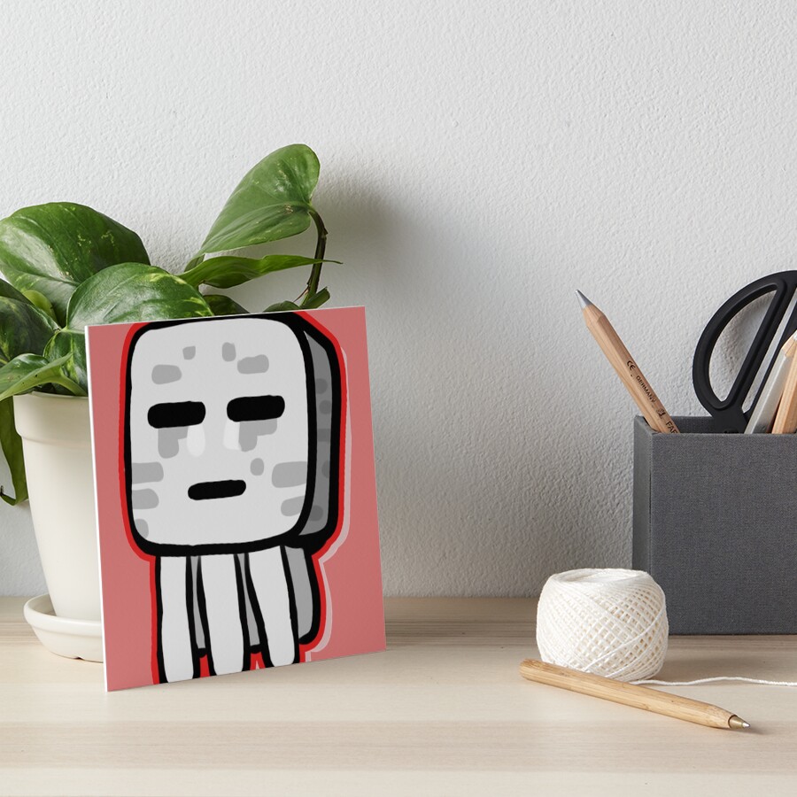 "Minecraft Ghast drawing" Poster for Sale by SisterBecker | Redbubble