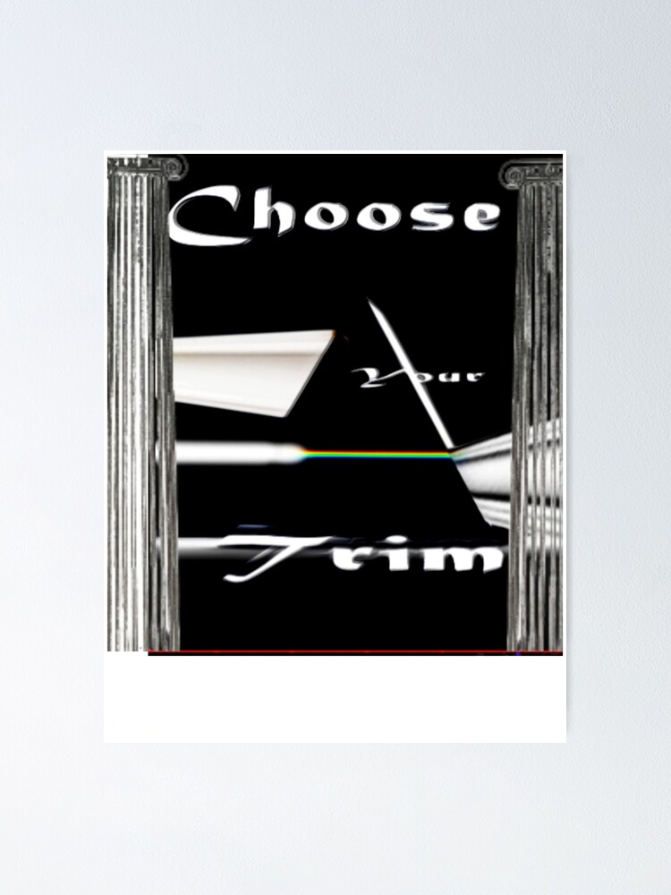 "Choose your Trim" Poster for Sale by TriForceDesign | Redbubble