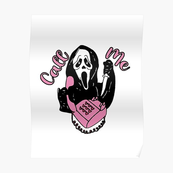"Scream Call Me" Poster for Sale by Oak-Ivory | Redbubble
