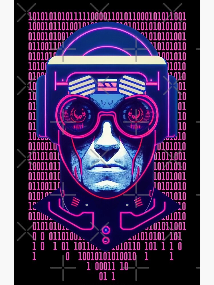 "Neon Cyberpunk Hacker Netrunner " Poster for Sale by ChasmicArt ...