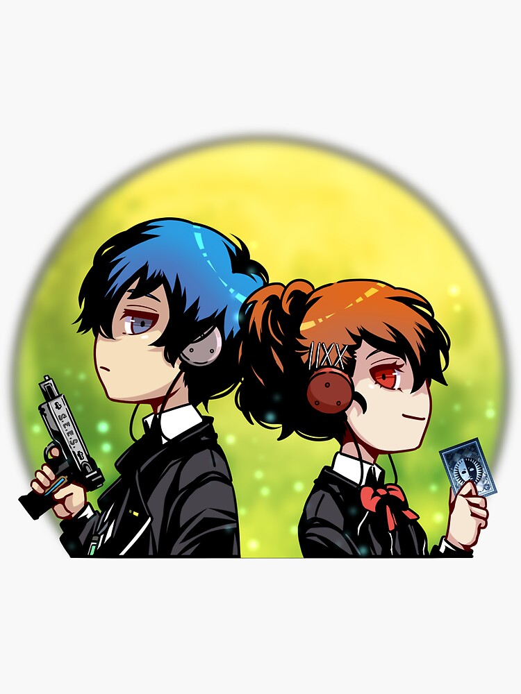 "Persona 3 Protagonists" Sticker for Sale by YuzuKiyochii | Redbubble