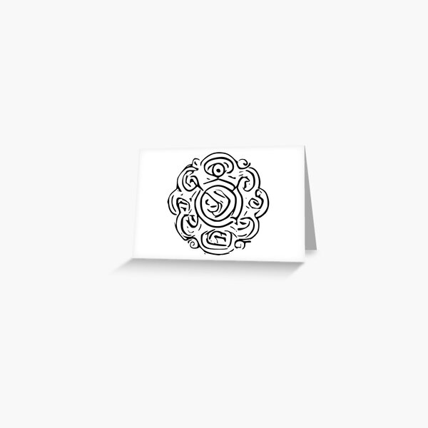 "Banish Sigil (No.18) - Magic Symbol Art" Greeting Card for Sale by ...