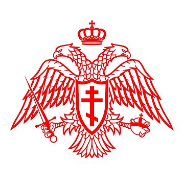 "Orthodox Christian double-headed Byzantine Eagle, Red" Sticker for ...
