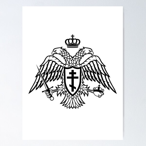 "Orthodox Christian double-headed Byzantine Eagle " Poster for Sale by ...