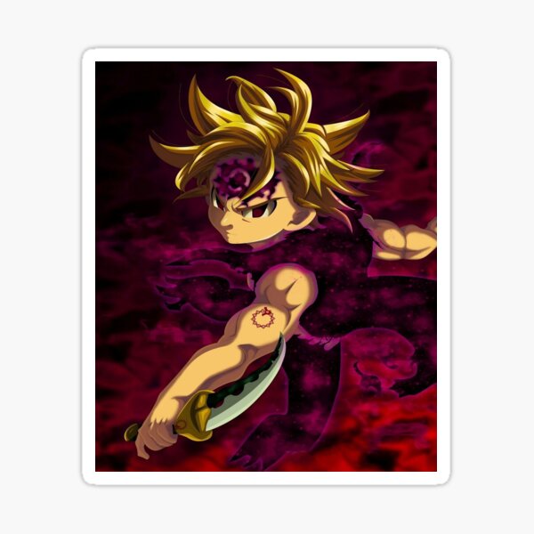 "meliodas the seven deadly sins" Sticker for Sale by chetterubyzans ...