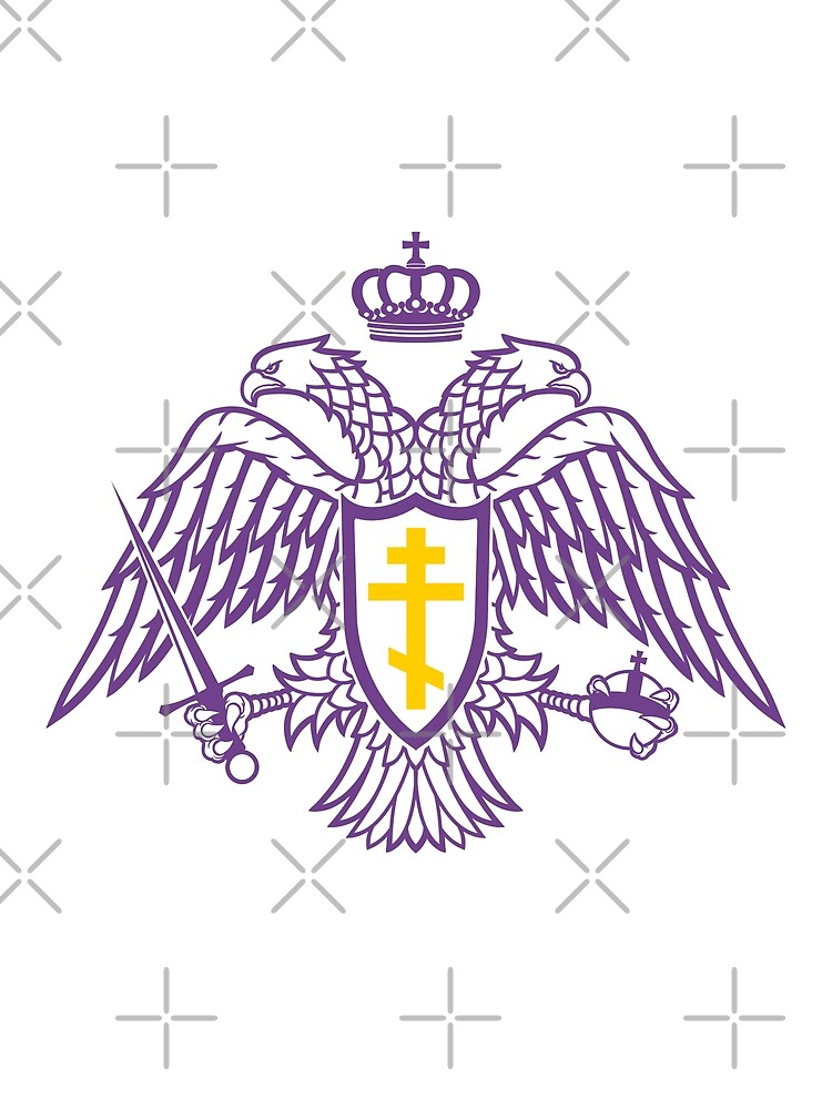"Orthodox Christian double-headed Byzantine Eagle, Purple and Gold ...