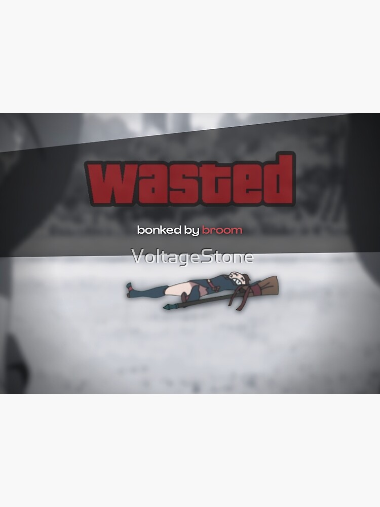 "WASTED AKKO (bonked by broom) | LWA Meme" Poster for Sale by ...