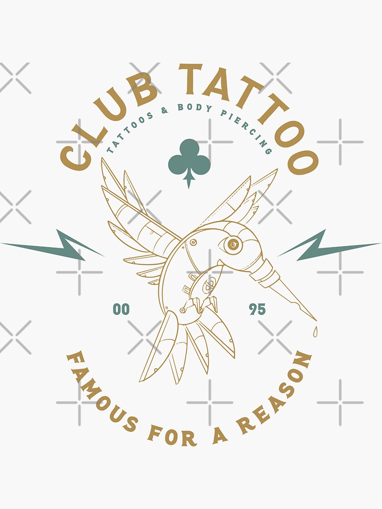 "Club Tattoo Messenger" Sticker for Sale by ClubTattoo | Redbubble