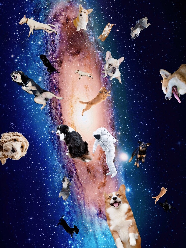 "Space dogs" Poster for Sale by 2022oliviai | Redbubble