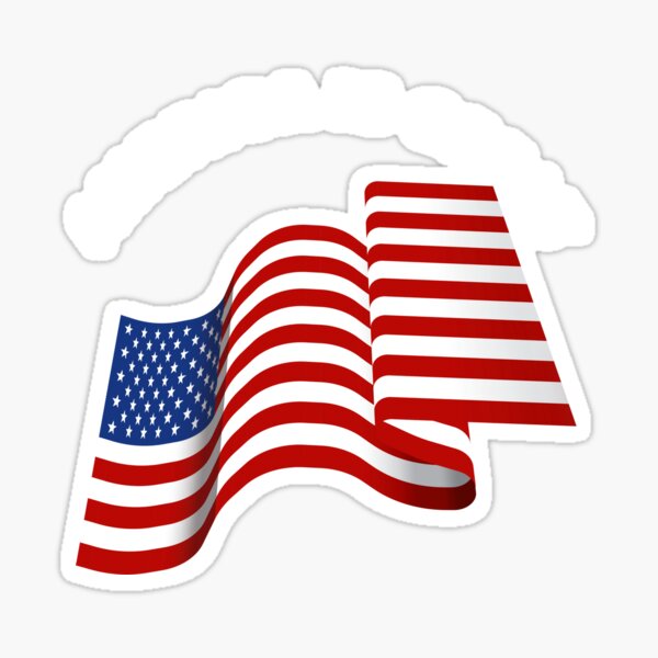 "US FLAG" Sticker for Sale by koolmart | Redbubble