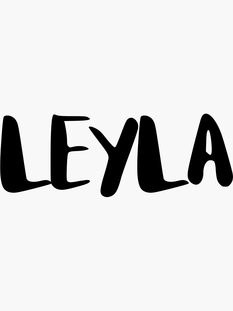 "LEYLA" Sticker for Sale by FTML | Redbubble