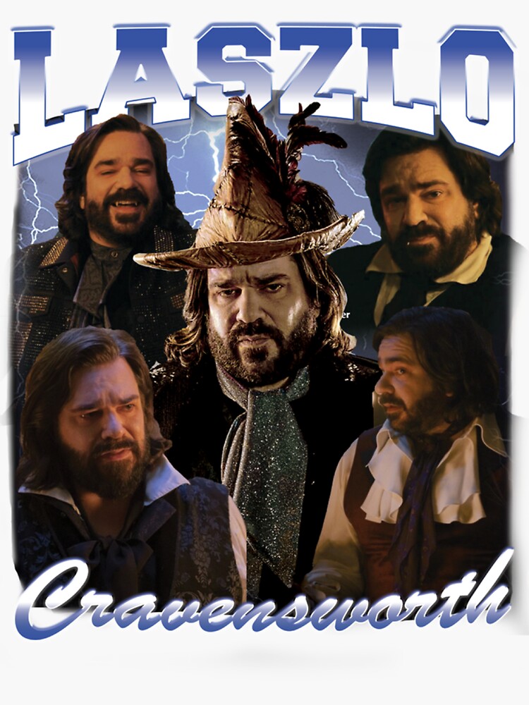 "Laszlo Cravensworth 90's Design" Sticker for Sale by SEQUOIAHUGHES ...