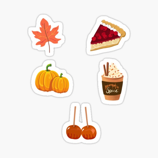 "Cute Autumn/Fall Sticker Pack" Sticker for Sale by Avant-Designs ...