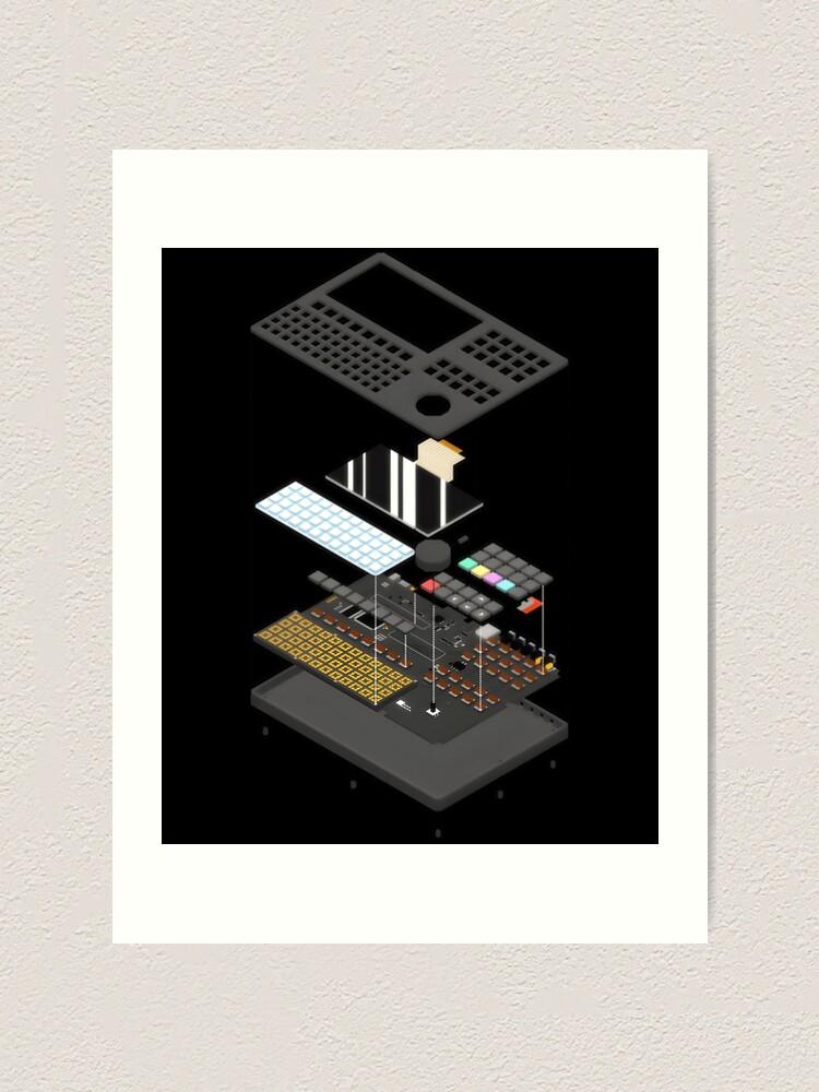 "Polyend Tracker Exploded View Classic " Art Print for Sale by ...
