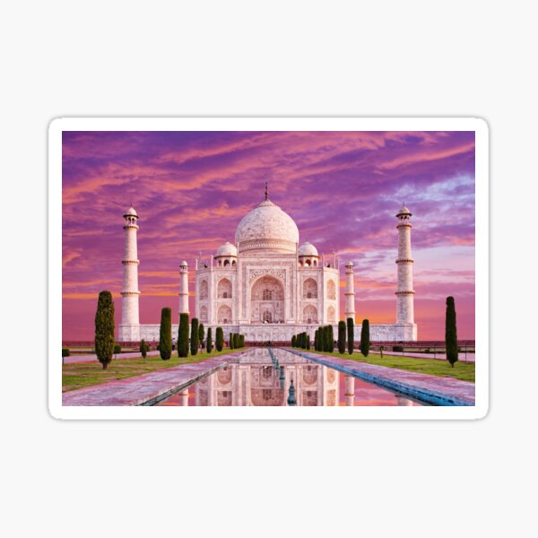 "taj mahal india" Sticker for Sale by EiE-Mishu | Redbubble