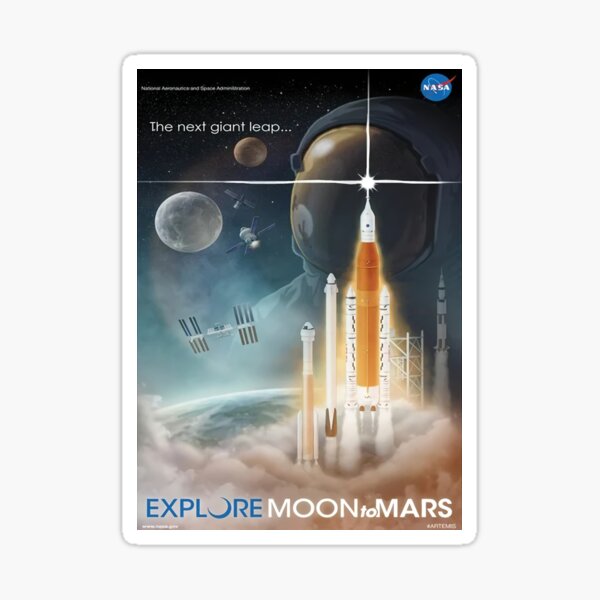 "NASA Artemis Mission " Sticker for Sale by JadeJd | Redbubble
