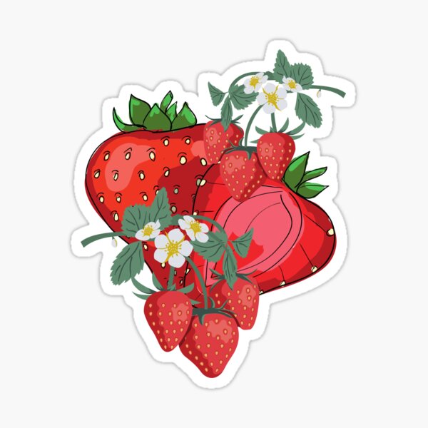"kuromi strawberry 1234" Sticker for Sale by SNT45 | Redbubble