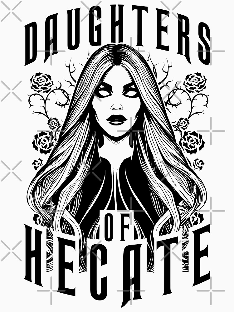 "Daughters Of Hecate Halloween Gothic Witch Wiccan Pop Art" T-shirt for ...