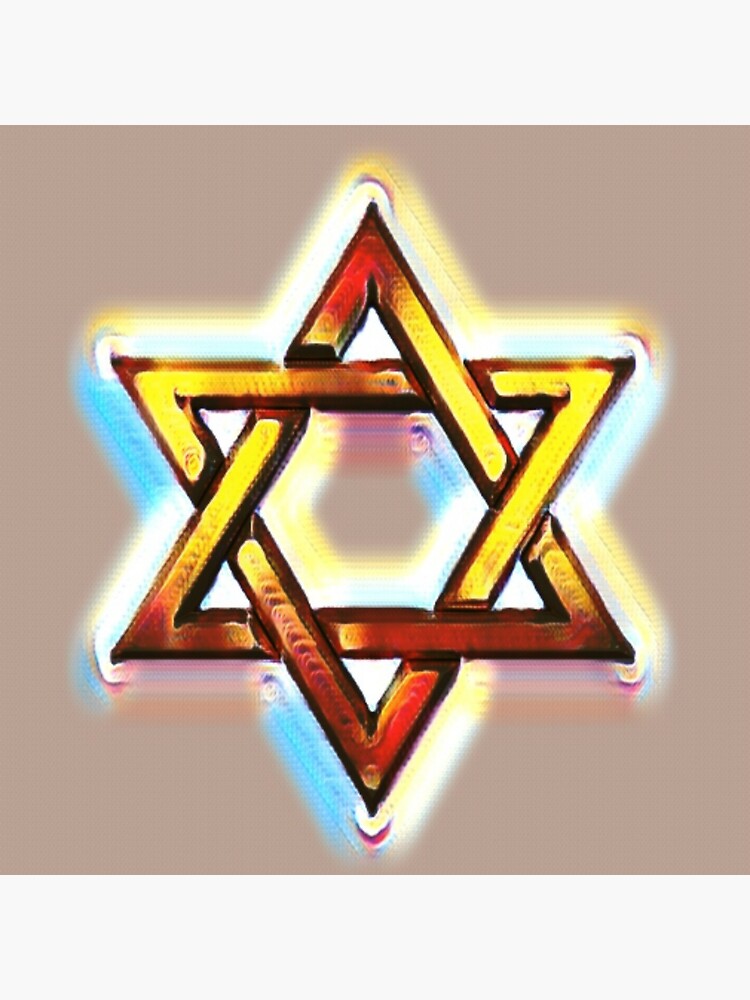 "Star Shield Of David Rainbow Art" Sticker for Sale by RainbowLush ...