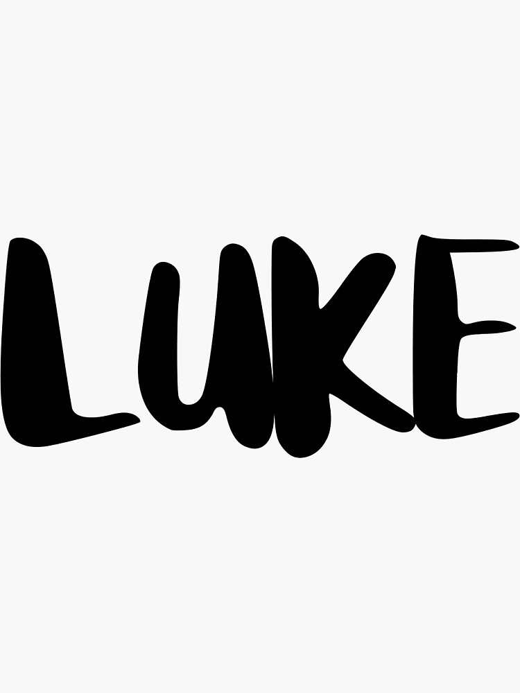 "LUKE" Sticker for Sale by FTML | Redbubble