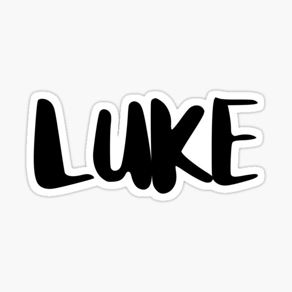 "LUKE" Sticker for Sale by FTML | Redbubble