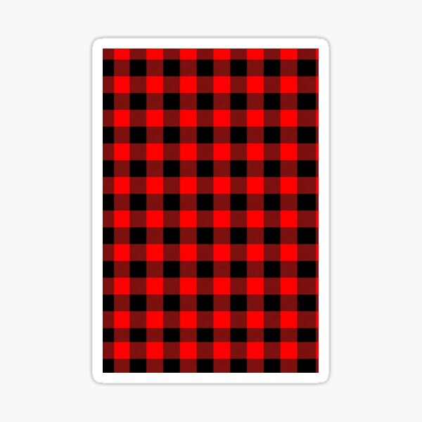 "Buffalo Plaid " Sticker for Sale by maddisont | Redbubble