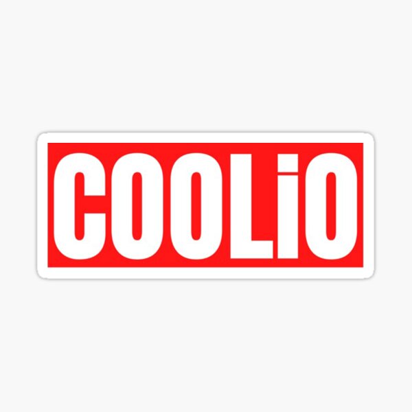 "Coolio " Sticker for Sale by ElzaMathurinppi | Redbubble