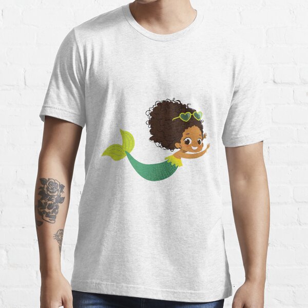 "1,750 Black Mermaid Illustrations & Clip Art" T-shirt for Sale by ...
