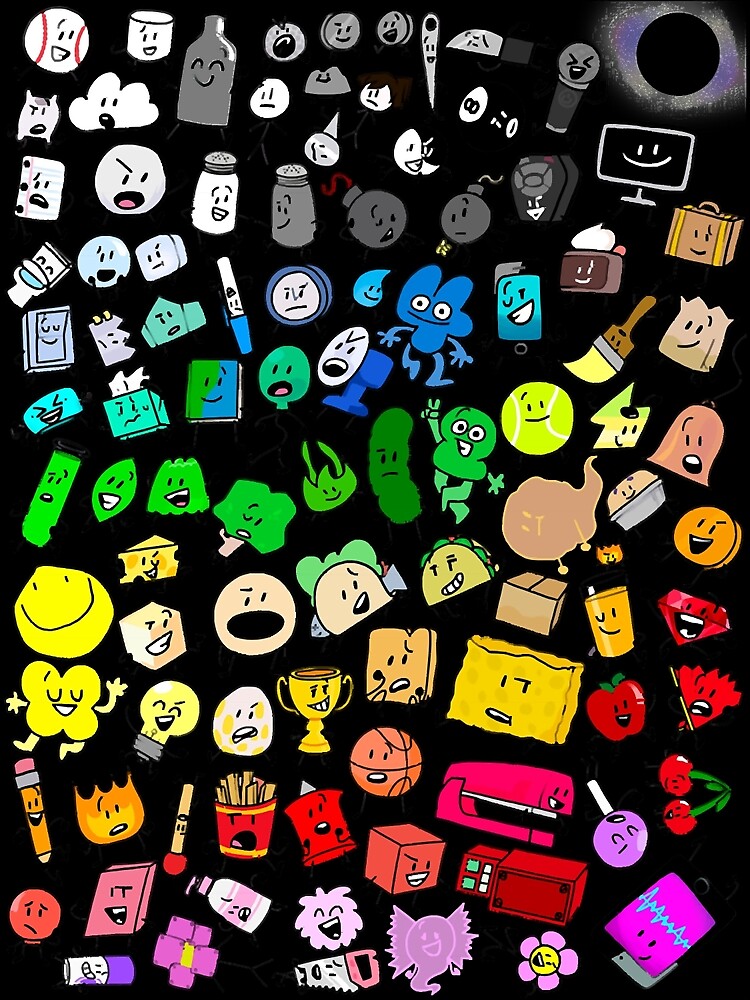 "BFDI Inanimate Insanity All Characters (Transparent)" Photographic ...