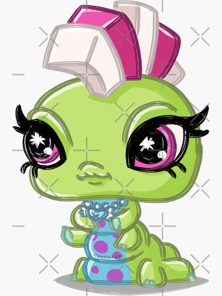 "LPS Punkiest Caterpillar (shadow) " Sticker for Sale by PinkRhino24 ...